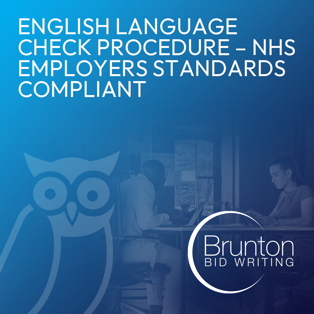 English language checks - NHS