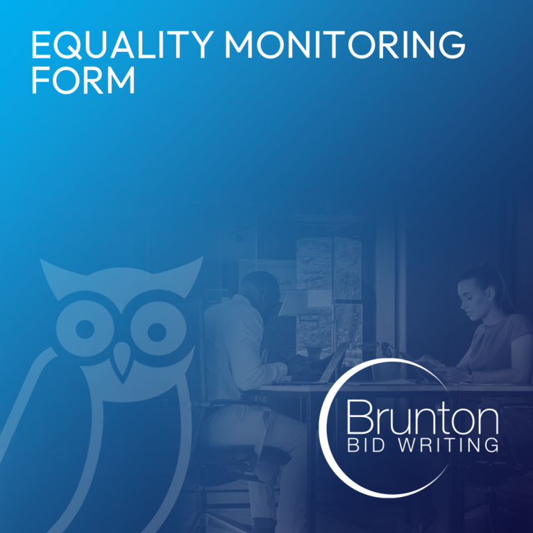 Free Equality Monitoring Form for Recruitment Agencies