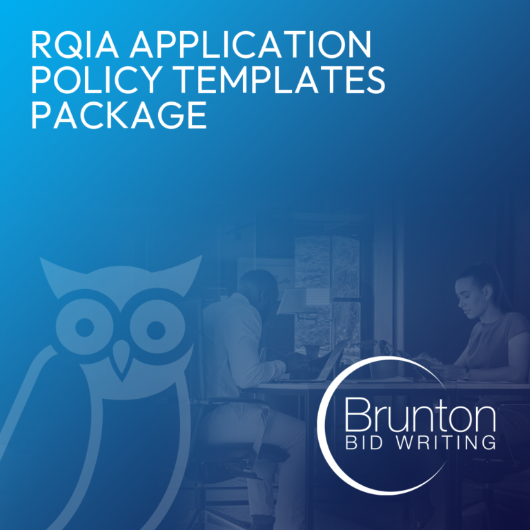 RQIA Application Policy Templates Package - Brunton Bid Writing