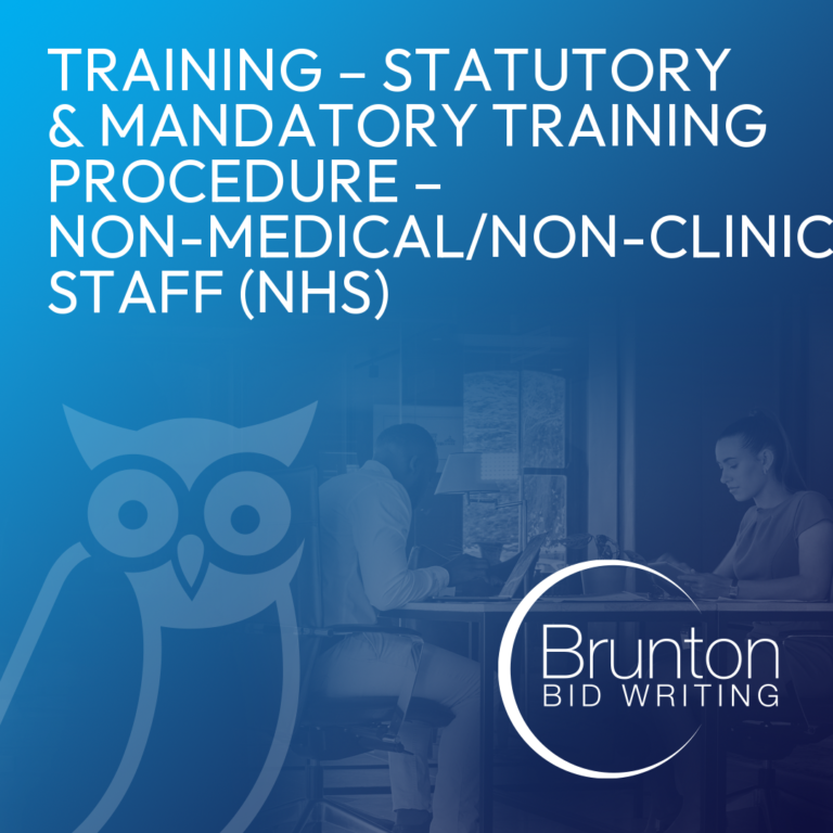 Training - Statutory & Mandatory Training Procedure - Non-Medical/Non ...