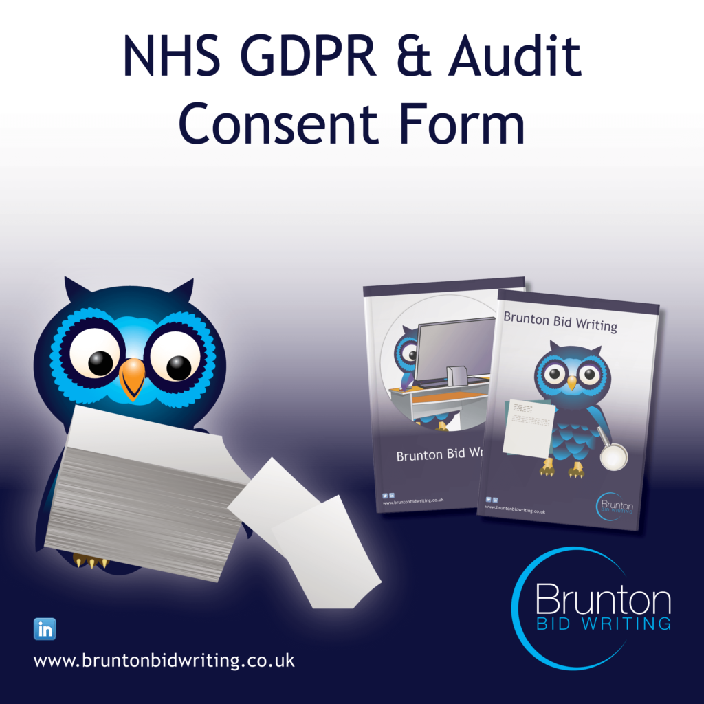 GDPR & Audit Consent Form - NHS - Brunton Bid Writing